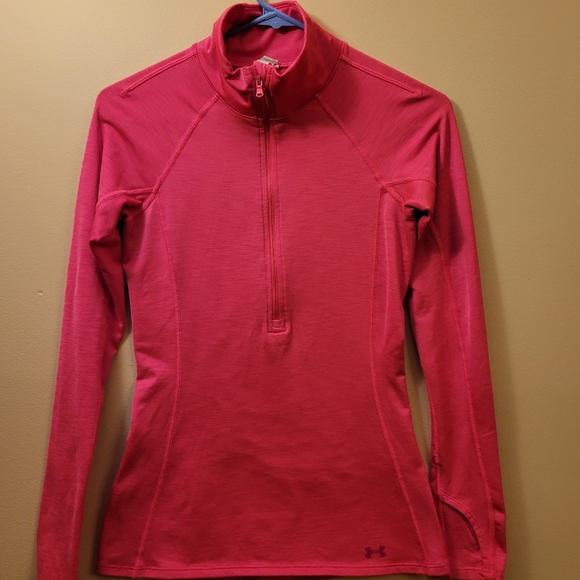 Under Armour | Tops | Under Armour Pink Half Zip Size Xs | Poshmark